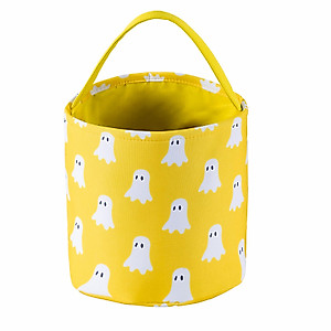 E-FirstFeeling Halloween Candy Bags Trick or Treat Bags Halloween Basket Halloween Bucket Tote (Halloween Ghost)