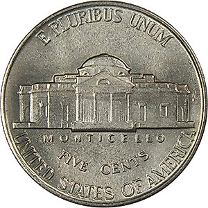 1938 Jefferson Nickel 5 Cent Piece BU Uncirculated Mint State 5c US Coin