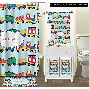 RNK Shops Personalized Trains Waste Basket - Double Sided (Black)