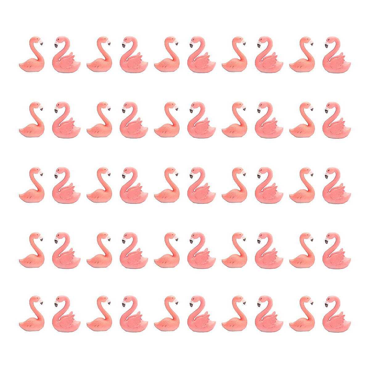 30PCS Flamingo Cake Decorations Flamingo Cake Toppers Mini Flamingo Figurines for Flamingo Party Decor