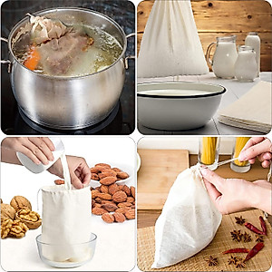 MyLifeUNIT Soup Bag, Soup Socks for Large Size 10" x 12", Set of 4