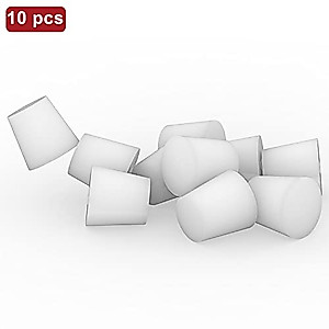 stonylab Silicon Rubber Stopper, White Tapered Lab Seal Silicon Stoppers Rubber Plugs (10-Pack, 5#)