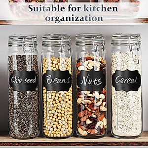 Folinstall 6 Pack 20 oz Tall Glass Jars with Airtight Lids for Vanilla Extract, Leak proof Glass Drinking Bottles(600ml) with Silicone Seal for Water, Juice, Milk, Ice tea