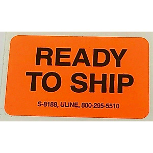 Uline Ready to Ship Labels, Roll of 1000 Labels