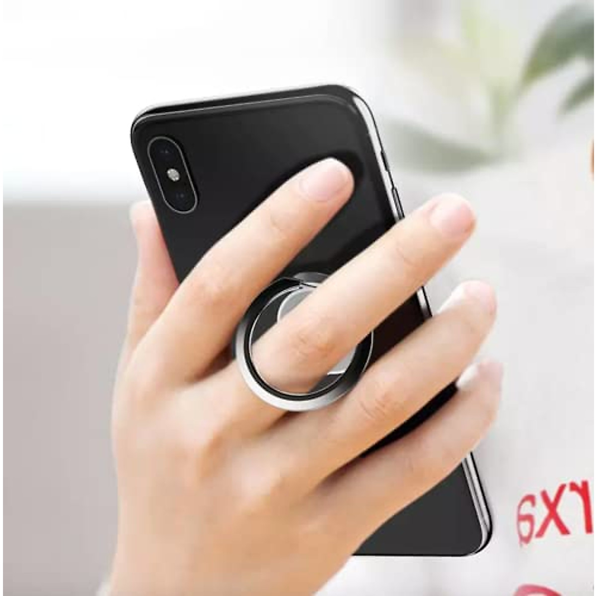Licheers Newest Universal Mobile Phone Ring Holder Metal Slim Finger Ring Stand Holder