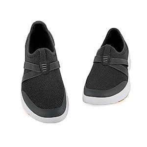 Acaine Women's Walking Shoes Slip on Wide Toe Box Sneakers Women Lightweight Arch Support Walking Shoes Dark Grey