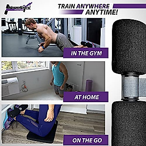 Nordstick Original Hamstring Curl Strap - Perform Nordic Curls Anywhere Anytime - Upgraded Door Anchor & One Size Fits All Strap - 500lbs - Easy Setup