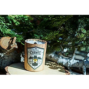 Cabinite Log Cabin Collection, Wild Woods Scented Candle. Eco-Friendly Candle Made with Coconut/Apricot Wax. Over 55+ Hour Burn time. Handmade in The USA.