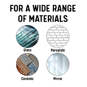 Drill America DWDGD1/4 1/4" Carbide Tipped Glass & Tile Drill Bit, DWDGD Series