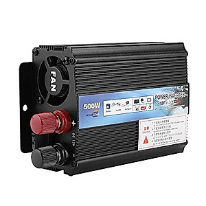 Power Inverter with Solar Panel 12 V,220V / 100V 500W Solar Inverter Converter, Solar Power Inverter for Household，Outdoors，Road Trips，etc(220V)