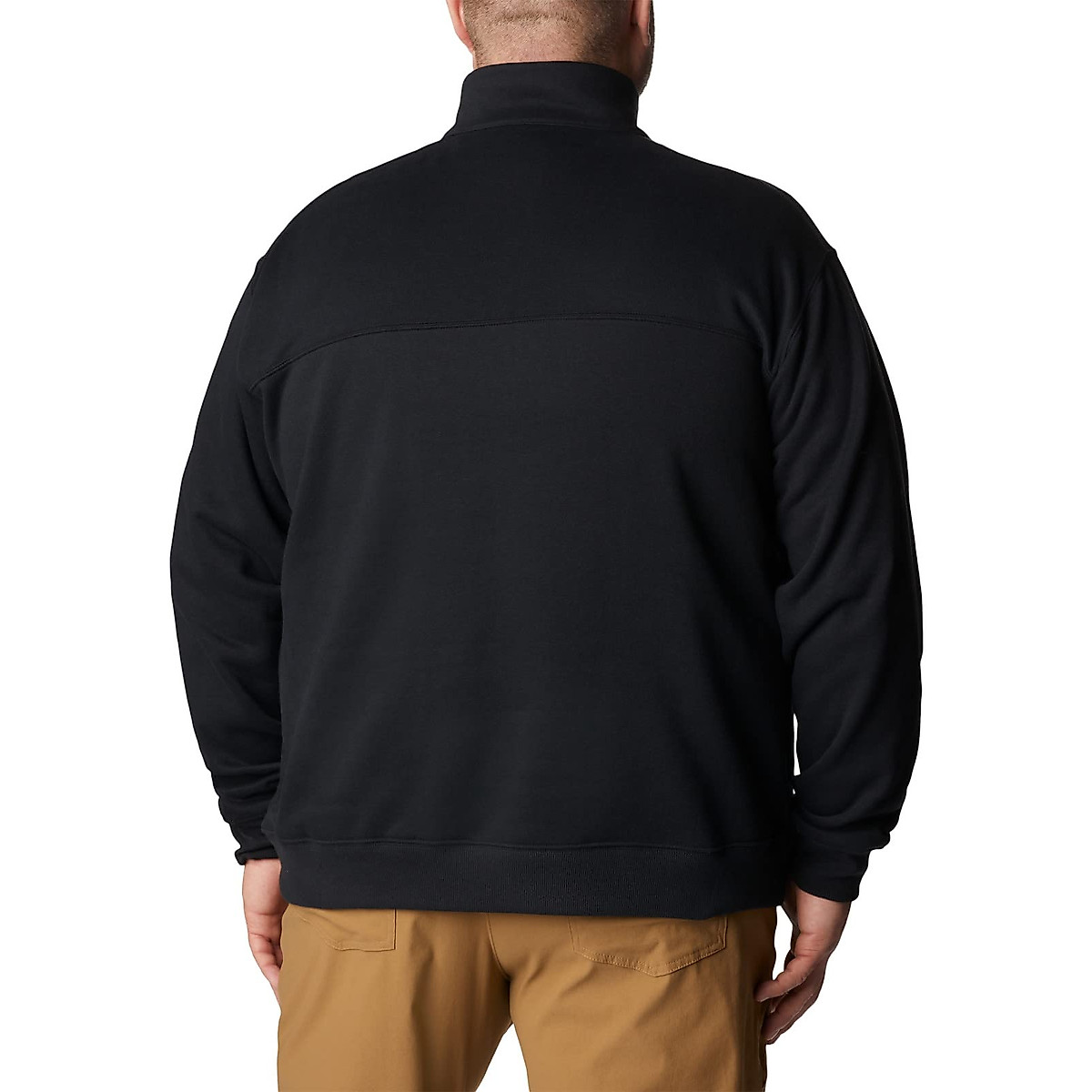 Columbia Mens Hart Mountain II Half Zip Fleece Jacket, Black, XX-Large