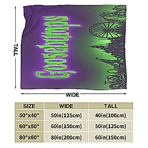Goosebumps Flannel Blanket Lightweight Cozy Bed Blankets Soft Throw Blanket Fit Couch Sofa Suitable for All Season 60"X50"
