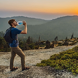 Platypus SoftBottle Flexible Water Bottle with Push-Pull Cap, Platy Logo, 1.0-Liter