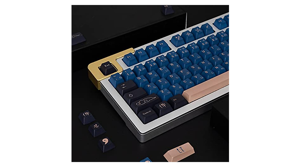 Blue Samurai PBT Keycaps for Mechanical Keyboards | Durable & Stylish