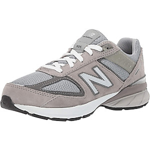 New Balance 990 V5 Sneaker, Grey/Grey, 2 US Unisex Little Kid
