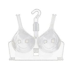 PETSOLA 5 Pieces Clear Bras Display Stand Multipurpose Bras Hangers for Shop Bathroom Home Organization