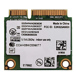 2.4G/ 5G Dual Band Wireless, 300Mbps AC 802.11 A/B/H/G/N Half Height Mini PCI-E WiFi Network Card for Intel 6250 WiMax Compatible with DELL/Asus/Toshiba/Acer