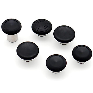 Deal4GO 6-Pack Replacement Magnetic Analog Thumbstick Swap Set for Xbox One Elite 2 Controller Thumb Stick Black