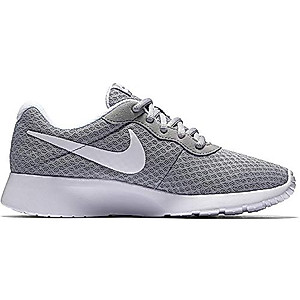 Nike Women's Tanjun Grey Wolf Grey White Running Shoe 7.5