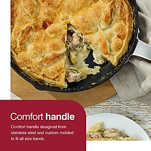 Zyliss Ultimate Pro Nonstick Frying Pan - Hard Anodized Frying Pan with Pour Spout - Non-Stick Stainless Steel Pan - Scratch-Resistant and Dishwasher-Safe Cookware - 11 inches