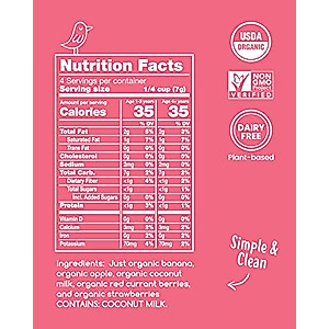 Amara Smoothie Melts - Mixed Red Berries - Baby Snacks Made With Fruits and Vegetables - Healthy Toddler Snacks For Your Kids Lunch Box - Organic Plant Based Yogurt Melts - 6 Resealable Bags