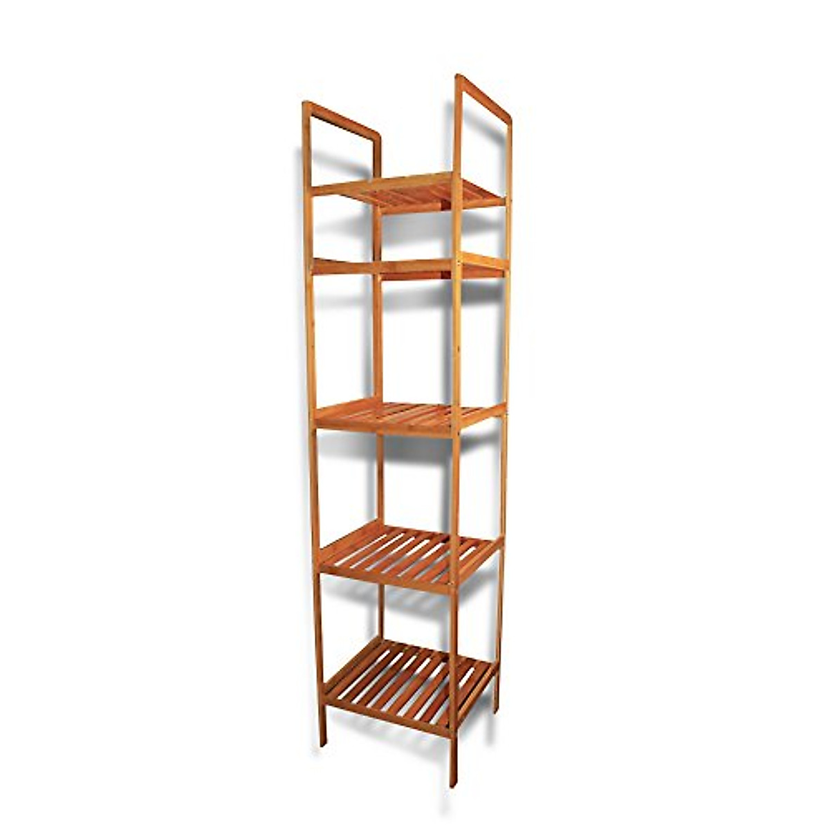 GSP Direct Bamboo 5 Tier Rack Shelving Unit
