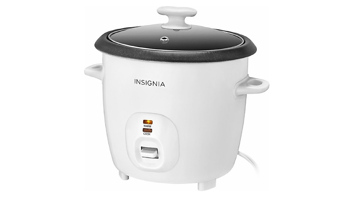 Insignia 2.6-Quart Rice Cooker in White | Easy Cooking Solution