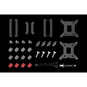 ID-COOLING DASHFLOW 240 Basic Black CPU Water Cooler LGA1700 Compatible AIO Cooler 240mm AM5 CPU Liquid Cooler White LED 2x120mm PWM Fans, Intel 1700/1200/115X, AMD AM5/AM4