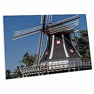 3dRose Windmill at Nelis Dutch Village. Holland, Michigan, USA. - Desk Pad Place Mats (dpd-208395-1)