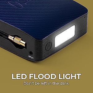 Halo Automotive Bolt Air 58830 mWh Portable Emergency Power Kit with Tire Pump, 4 Interchangeable Air Nozzles, Extra Accessory Kit, Car Jump Starter, and Car Charger - Camouflage