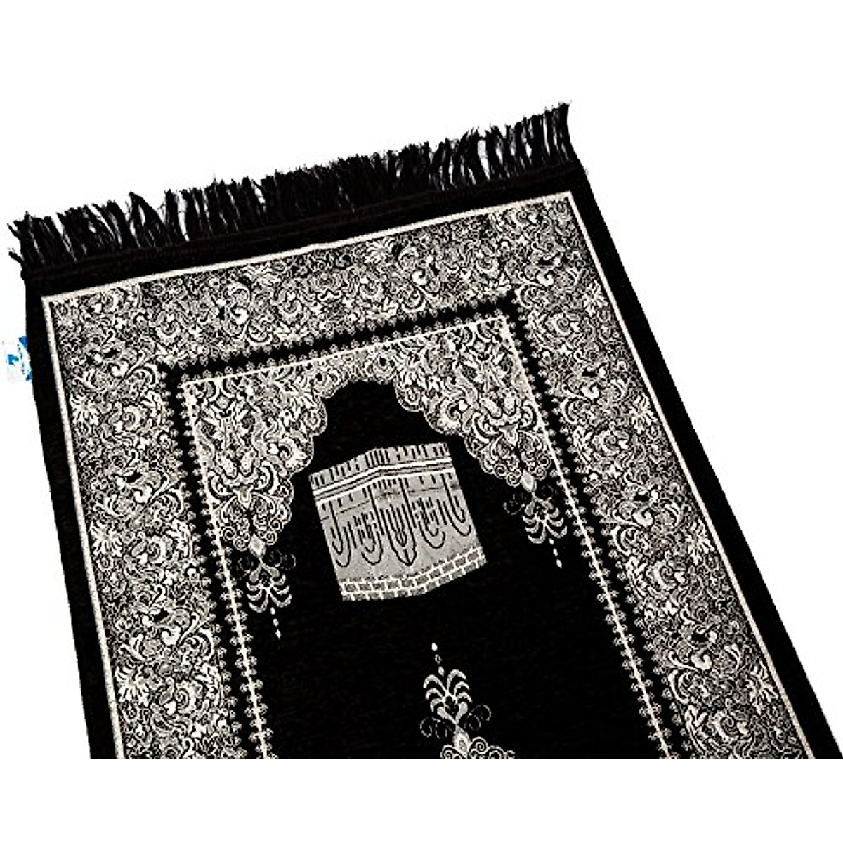 Sajda Rugs Prayer Rug - Turkish, Black, Size Length: 48 Inches | Width: 30