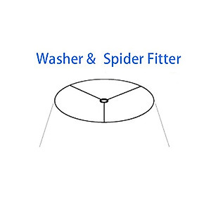 Urbanest Faux Silk Drum Lampshade, 12-inch by 12-inch by 10-inch, Cream, Spider Fitter