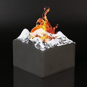 Tabletop Fire Pit, Concrete Table Top Fire Pit Bowl,Mini Personal Fireplace,Tabletop Fireplace Mini Fire Pit Fire Bowl