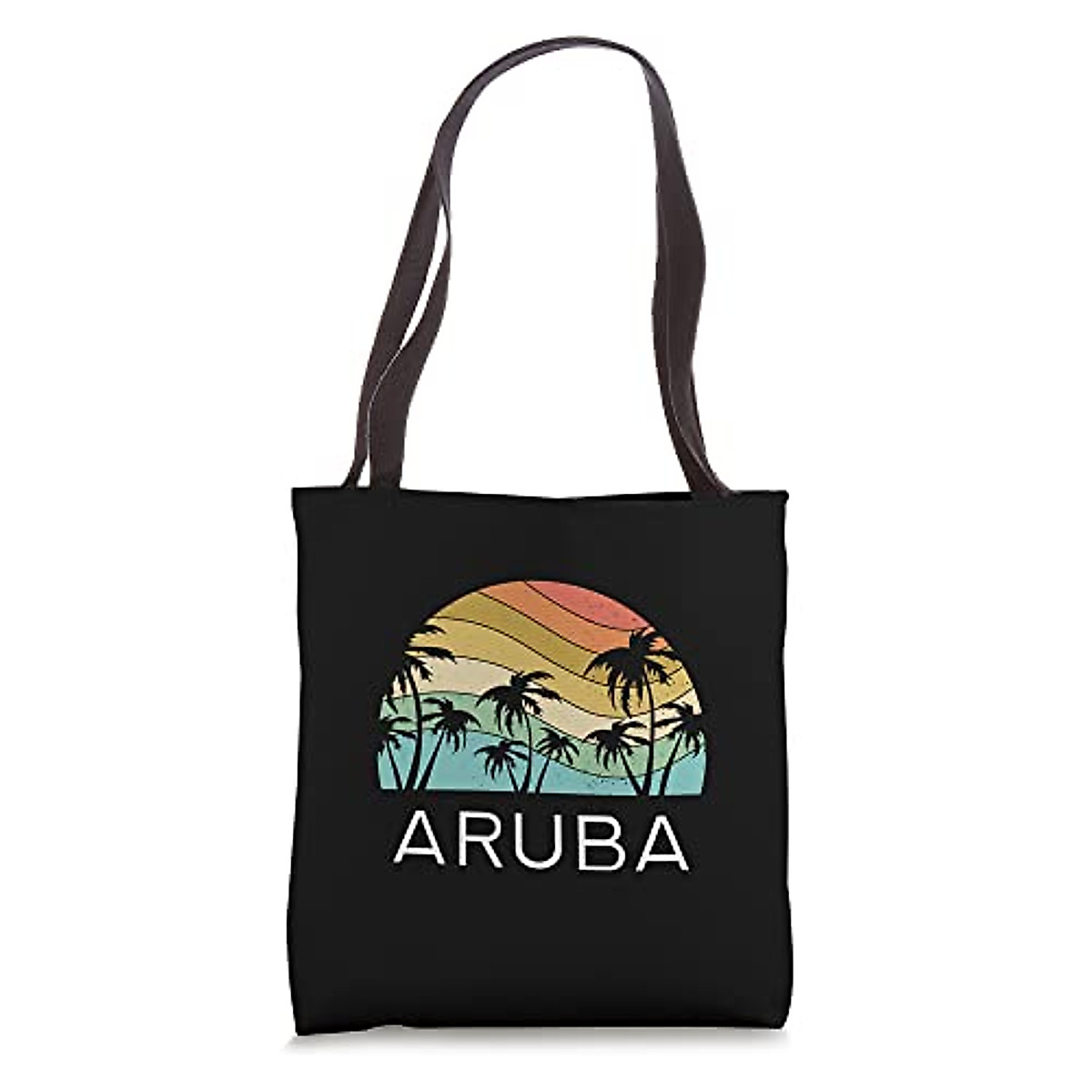 Aruba Island Beach Retro Vintage Vacation Souvenir Flag Tote Bag