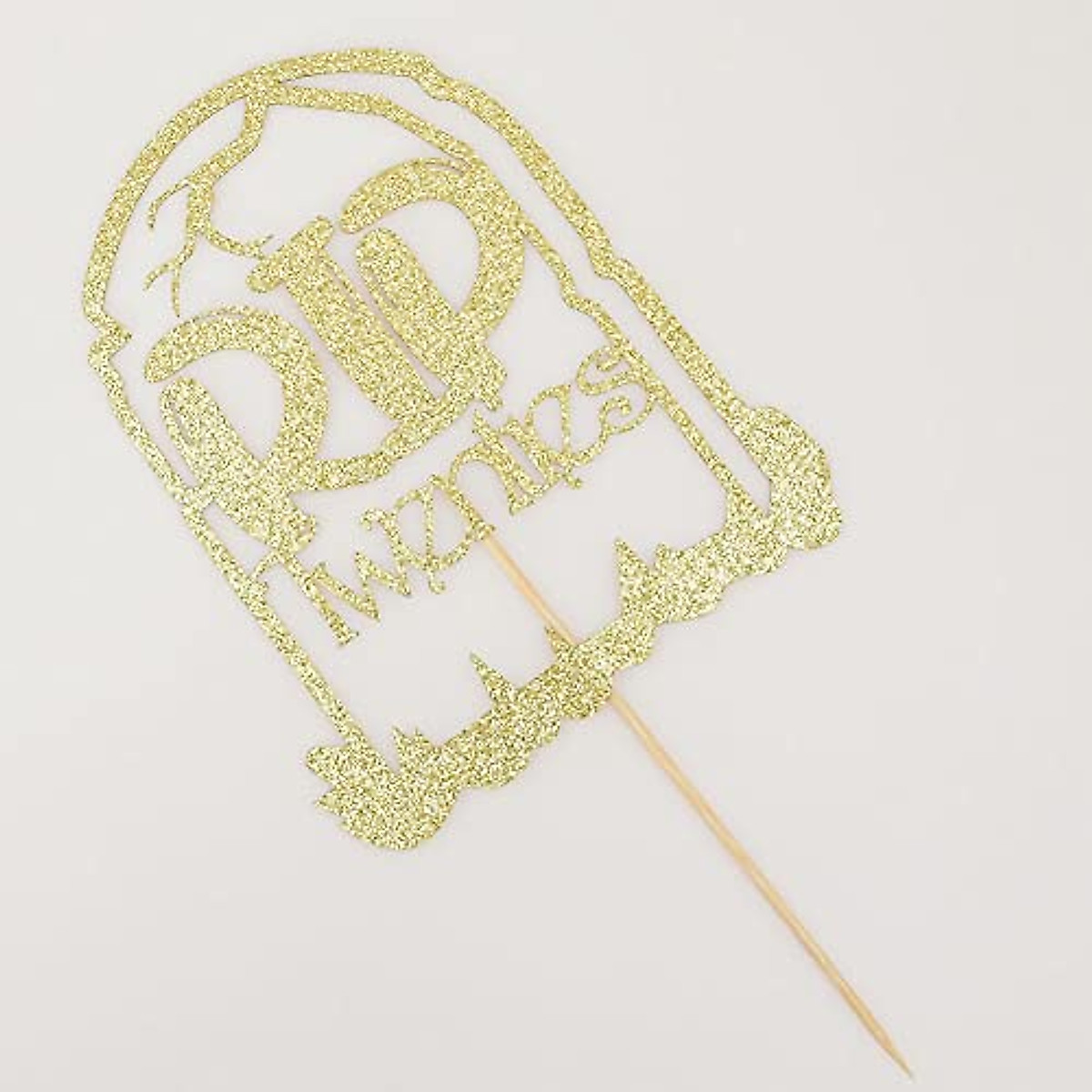 Rip Twenties Cake Topper, Death to My Twenties, Rip to My Twenties Cake Decorations, Old English Theme Happy 30th Birthday Party Decorations, Gold Glitter