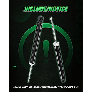 SCITOO Rear Shocks Set of 2 for Charger, Shocks and Struts Fits 2005 2006 2007 2008 2009 2010 2011 for Chrysler 300,2006 2007 2008 2009 2010 for Dodge Charger,2005 2006 2007 2008 for Dodge Magnum