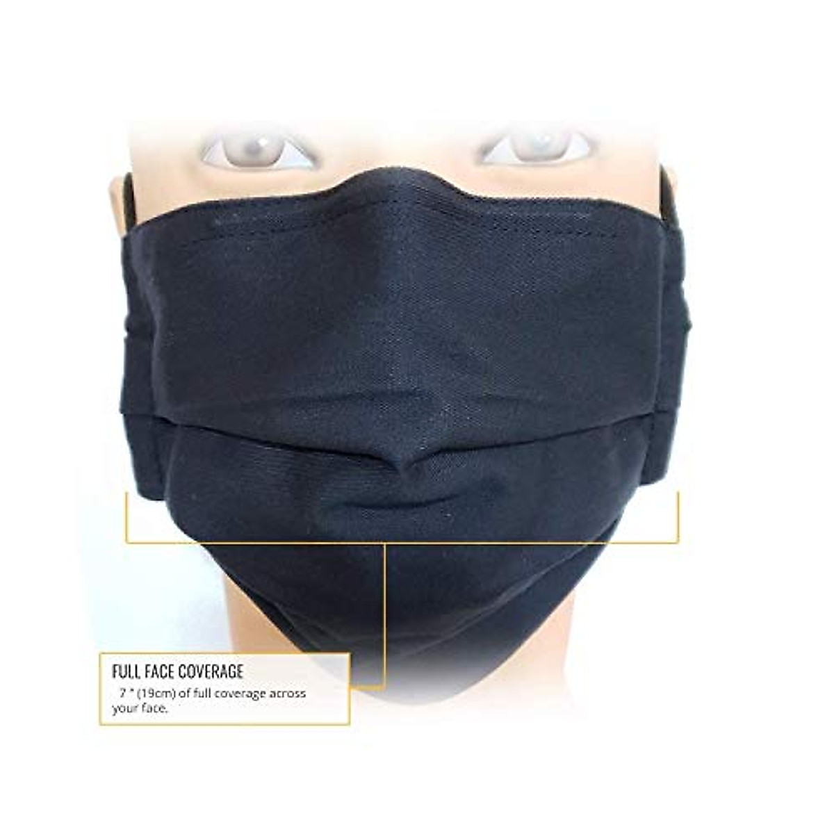 Noblecare (5Pack) Nosewire PLEATED 2 Layers Elastic Loop,Unisex Cloth Mask,Adjustable Size fit All Members in Family,Cloth Masks, Cotton Face Masks, Cloth Masks for WomenI Cotton Face Mask