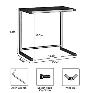 coobest Air Fryer Rack, Spice Rack, Kitchen Appliance Storage, Kitchen Rack, Kitchen Gadgets and Kitchen Organization, Rack for Rice Cooker, Coffee Maker, Stand Mixer, and Blender, with Enough Height