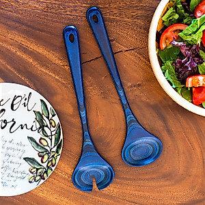 Baltique Malta Collection Wooden Salad Serving Utensil Set, 11-3/4" Long, One Pair