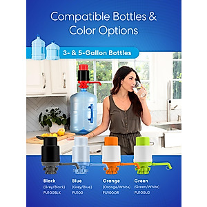 Brio Universal Manual Drinking Water Pump (Red/Black)