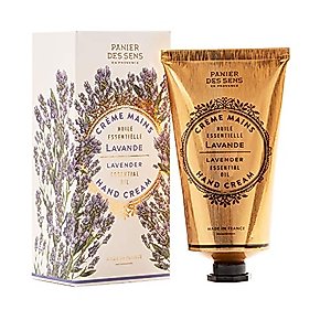 Panier des Sens Lavender Hand cream for dry cracked hands with Olive oil - Made in France 97% natural - 2.6floz/75ml