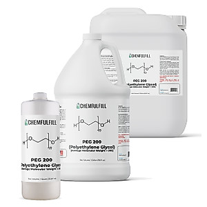Chemfulfill PEG 200 – Polyethylene Glycol 200 (PEG200) (Gallon (128 fl oz))