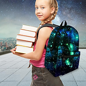 JeremySport Unisex TrendyMax Galaxy Pattern Grade Backpack for Elementary Kids (Galaxy 110)