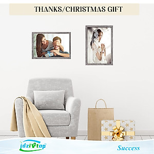 16x20 Frame Rustic Grey, 20x16 Picture Poster Frame, Horizontal Vertical Hanging, Large 16 by 20 Wall Gallery Family Concert Portrait Photo Frame Anniversary/Birthday/Wedding/Thank you/Christmas Gift