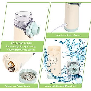 MTYLUIG Portable Nebulizer Machine for Adults and Kids, Handheld Mesh Nebulizer of Cool Mist for Breathing Problems, Used at Home Office Travel