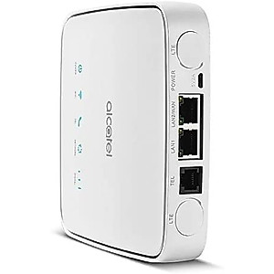 Router Alcatel Link Hub 4G LTE Unlocked Worldwide HH41NH Multibam 150 Mbps Wi-Fi (4G LTE Canada Latin Caribbean Euro Asia Africa) + RJ45 Up to 32 Users w/ 2 Antennas