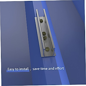 Solar Wind Power Parts Accessories Solar Panel Bracket Kit Solar Module End Clamp Solar Panel Mounting Rail Photovoltaic Mounting Rail 8Pcs