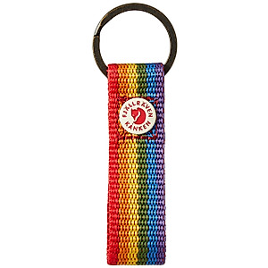 Fjallraven, Kanken Key Ring for Everyday Carry, Rainbow Pattern