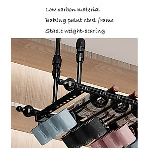 Hanging Wine Rack with Glass Holder and Shelf,Adjustable Metal Ceiling Bar Wine Glass Rack,2 in 1Industrial Wall Mounted Wine and Glass Rack,47.3” Bottle Holder Wine Shelf