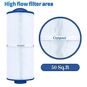 Cryspool 2" MPT-Thread Spa Filter Compatible with Marquis Spa 20041, 20091, 370-0237, 5ch-502, Marquis 50, PPM50SC-F2M, FC-0195, Cal Spa FIL11100202, 50 sq.ft, 2 Pack